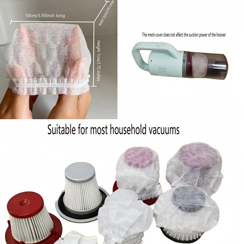 100pcs Disposable Vacuum Cleaner Filter Protective Cover for Handheld ...