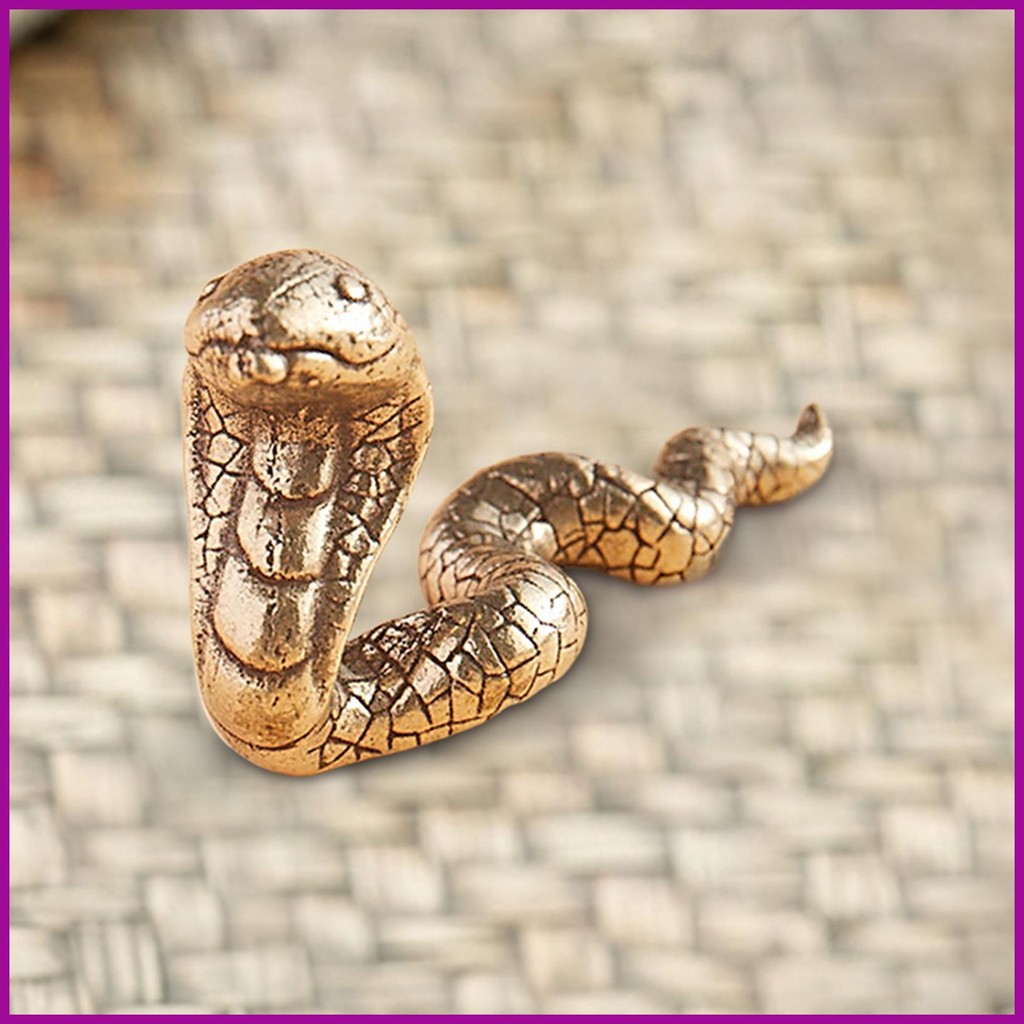Desktop Snake Statue Vintage Desktop Small Pet Figurines Retro Fake ...