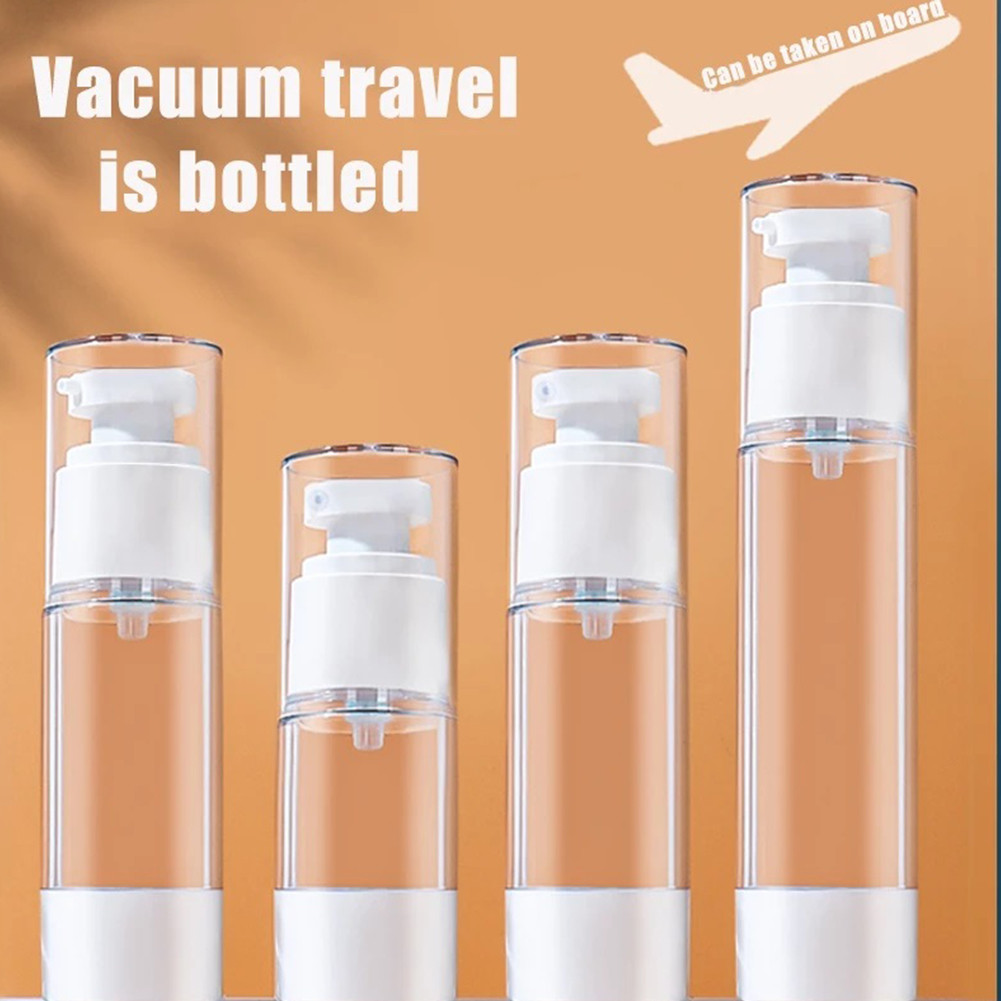 5/15/30/50/100 ML Travel Portable Clear Plastic Bottle Vacuum Bottles ...