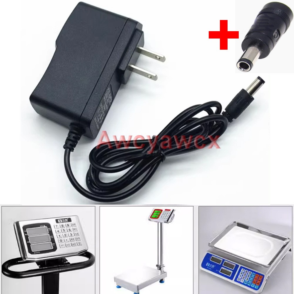 6V 500mA 1000mA 0.5A 1A AC DC charger adaptor For General Master Digital Scale Price Computing ...