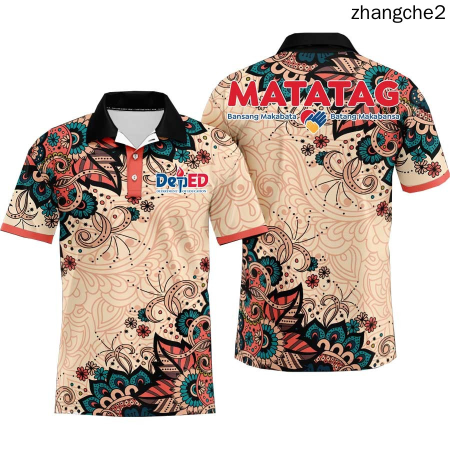 PL-02 DEPED MATATAG POLO UNIFORM FULL SUBLIMATION POLO-Shirt FOR WOMEN ...