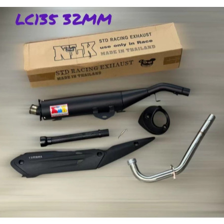 YAMAHA LC135 V2 V3 V4 V5 V6 V7 STANDARD OPEN V5 CUTTING Exhaust Standard Racing NLK 32MM EKZOS ...