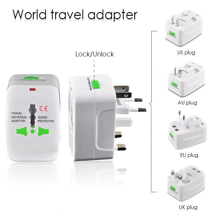 Universal Travel Adapter / All IN1 Home Adaptor Traveler EU AU UK US ...