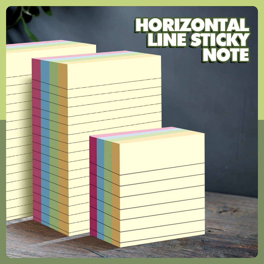 200 Sheets Long Line Sticky Notepad INS Post It Notes Large Tag ...