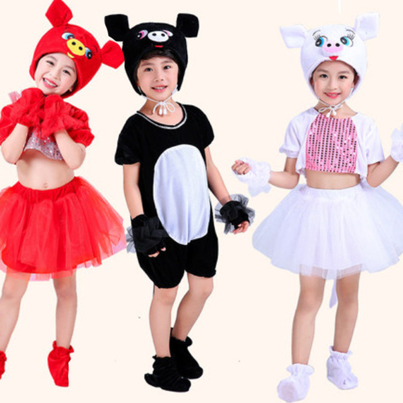 2024 Children's New Neutral Cartoon Happy Pig Three Little Pigs Monkey ...
