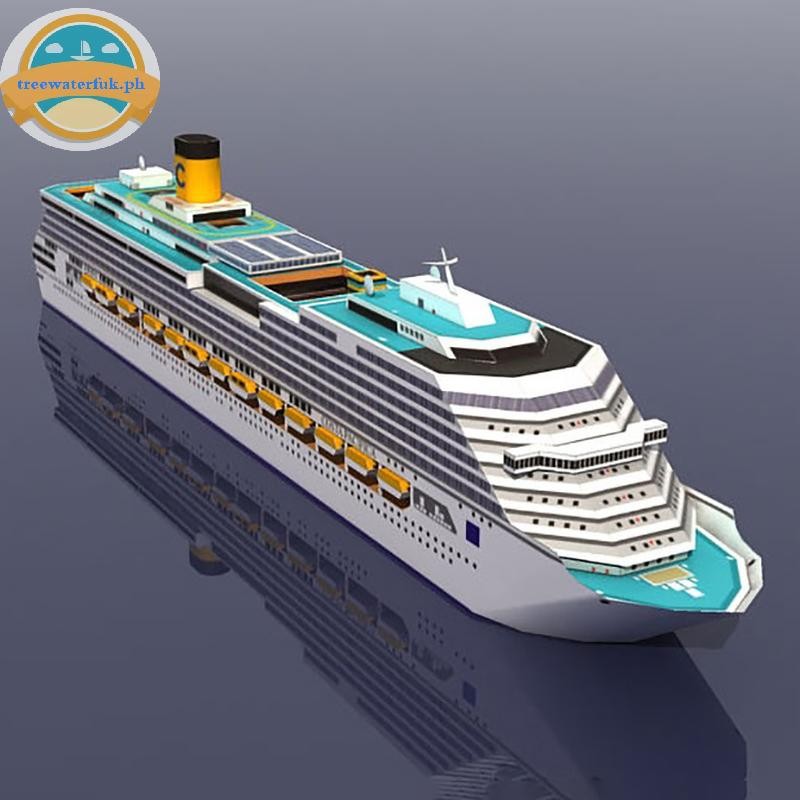 TEFUK Cruise Ship Paper Model Cruise Ship 3D Paper Model DIY Puzzle ...