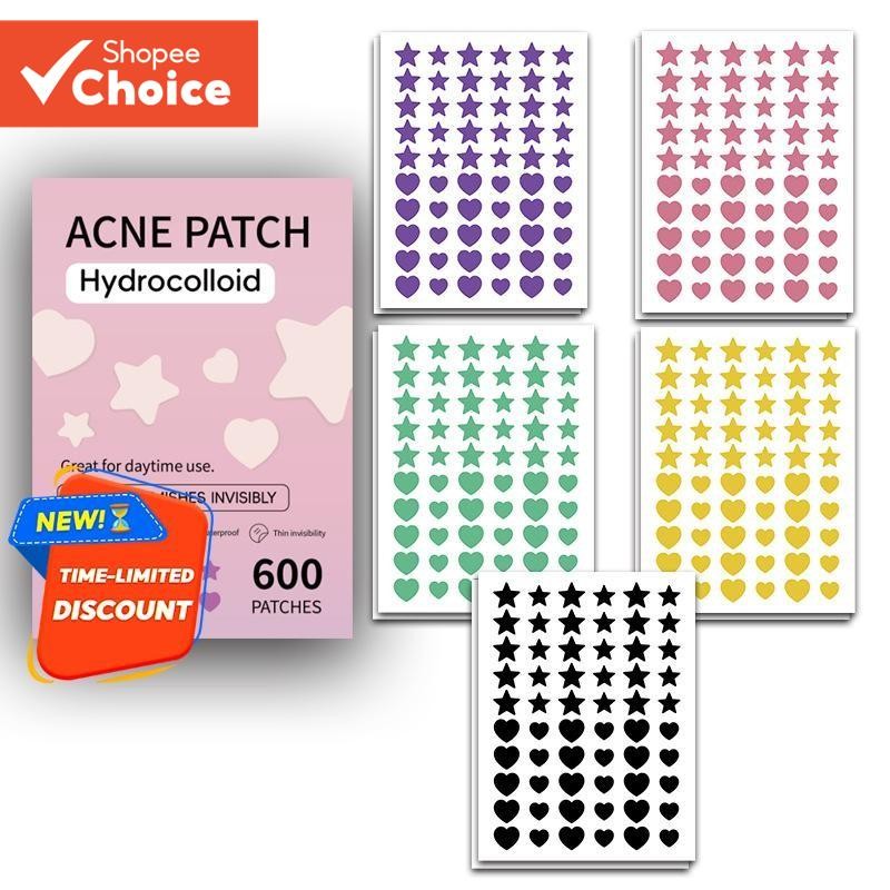 300/600PCS Pimple Patches For Face For Covering Zits And Blemishes ...