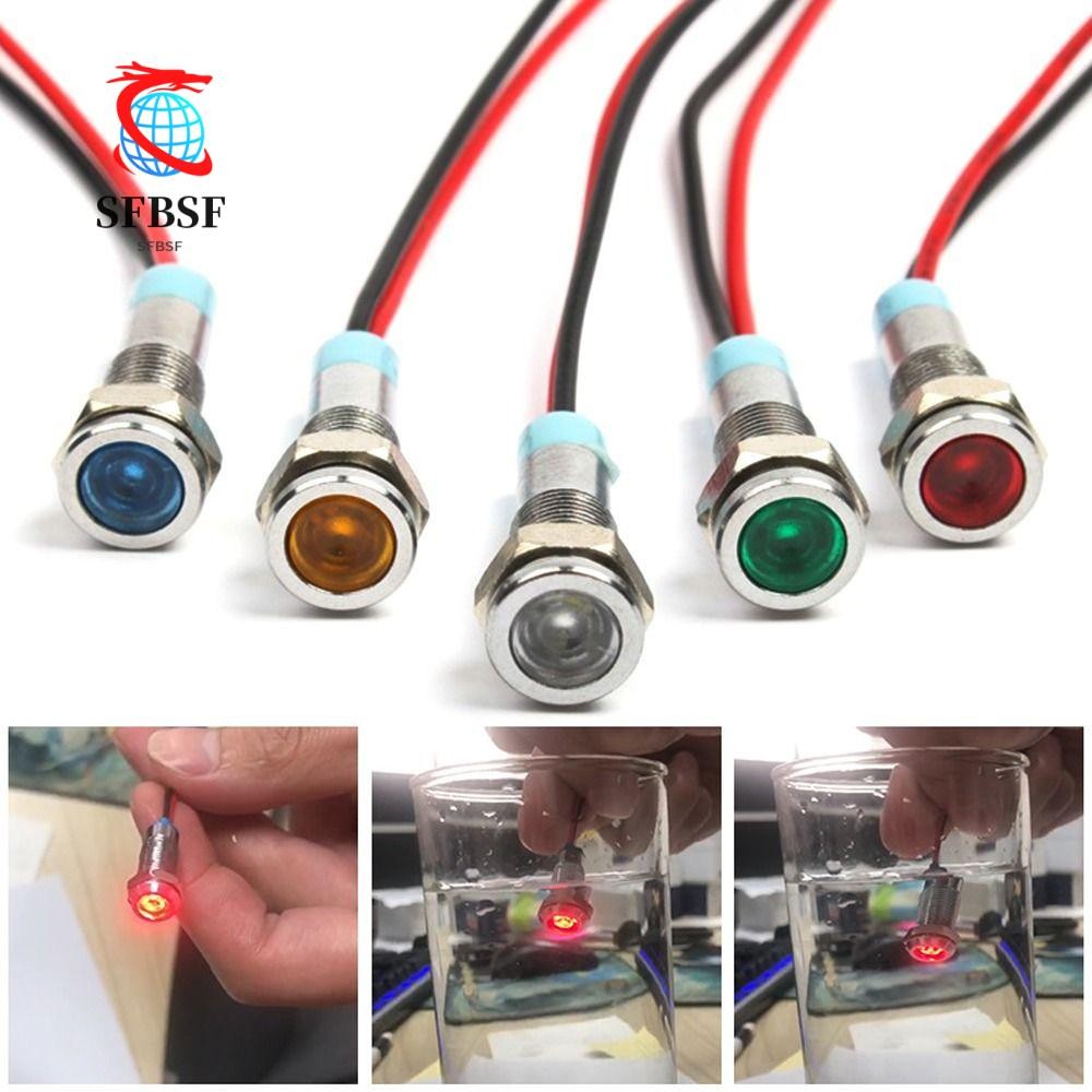SFBSF LED Indicator Pilot Light Power 6V 12V 220V 6mm 8mm 10mm 12mm ...