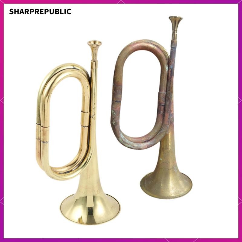 [Sharprepublic] Cavalry Trumpet Marching Bugle with Mouthpiece Music ...