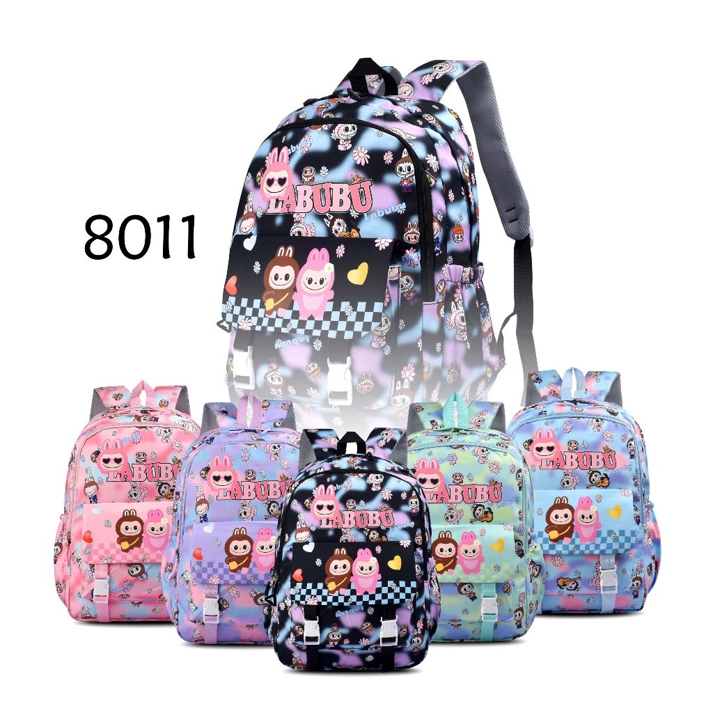 Bagshops-Cartoon Labubu Bags 8011 School Backpacks Elementary School ...