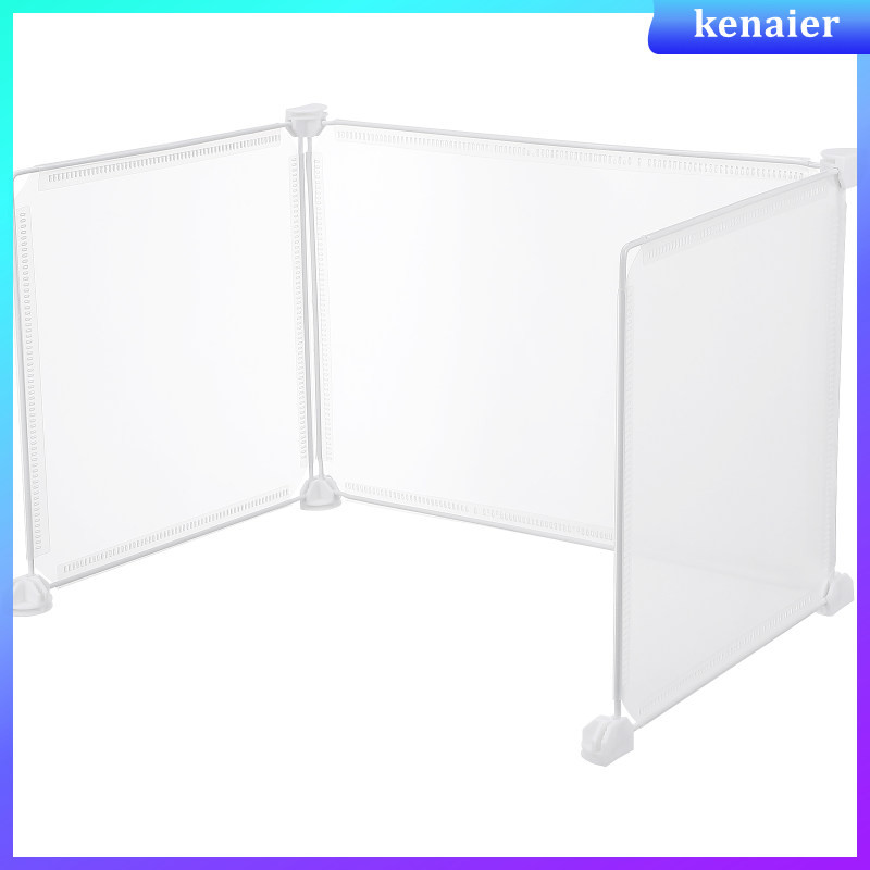3 Pcs Table Divider Desk Privacy Screen Panel Sneeze Guard Clear Board ...