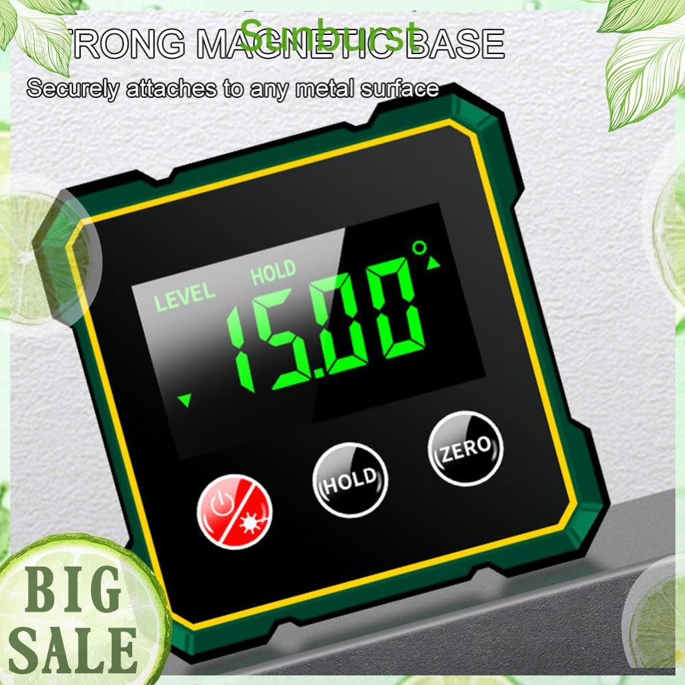 Magnetic Digital Angle Finder 360° Electronic Protractor Rechargeable ...