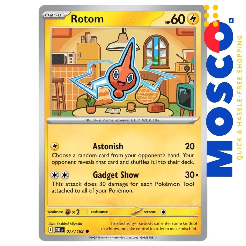 Rotom - 077/182 Destined Rivals | Pokemon TCG | Shopee Philippines