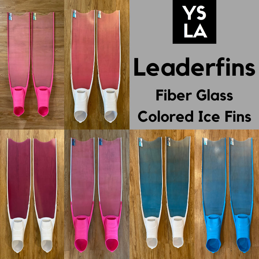 Ysla Leaderfins Fiberglass Colored Ice Fins Long Freedive Fins Soft ...