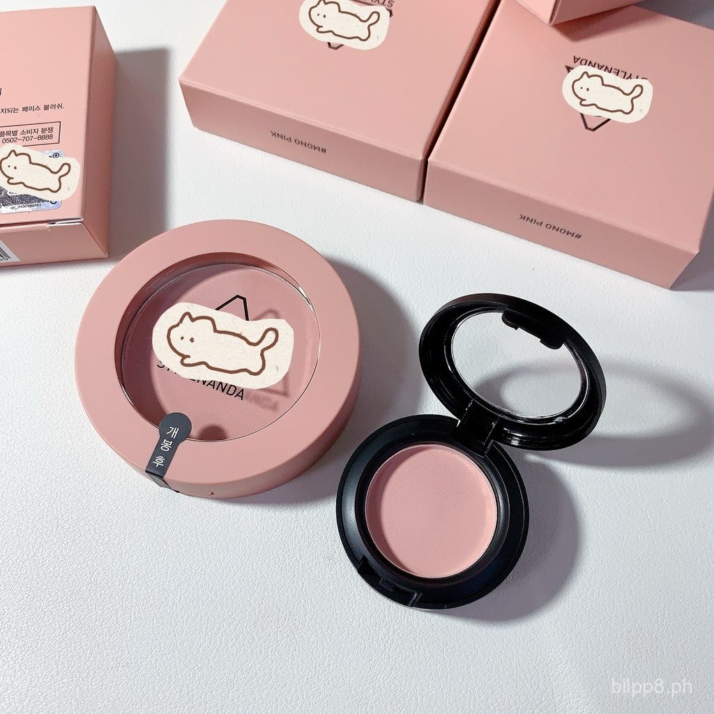 3ce Matte Single Color Blush Sample ROSE BELGE Peach Orange Nude Powder ...