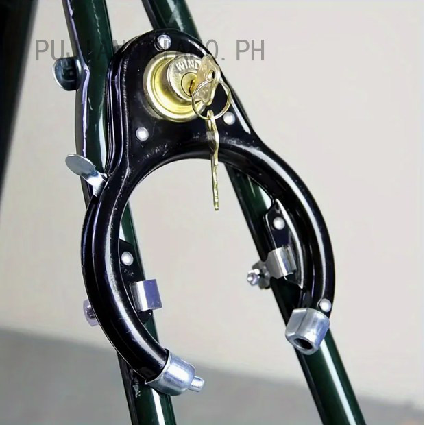 PJX1（Ready stock） Vintage-Style Horseshoe Bike Lock, Bicycle U Shape ...