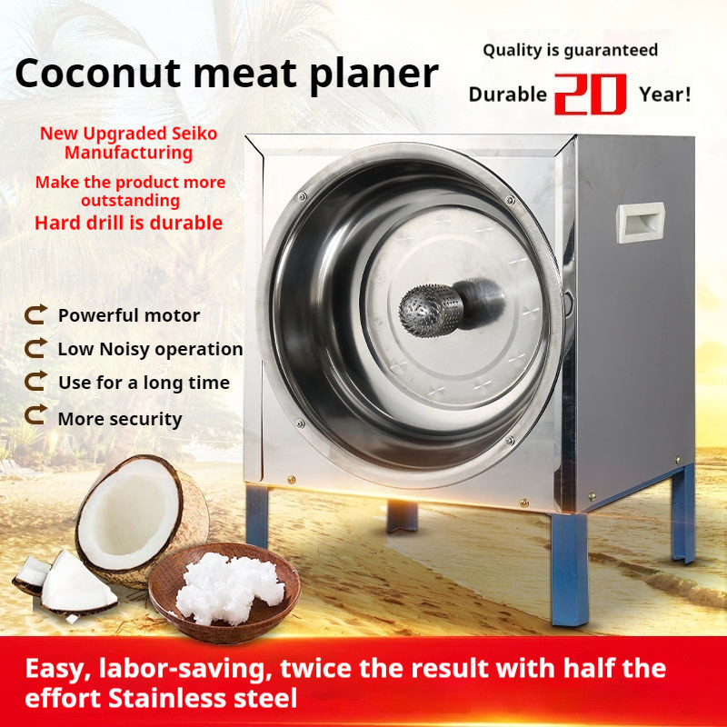 Coconut planer,electric coconut slicer, coconut meat digger,coconut ...