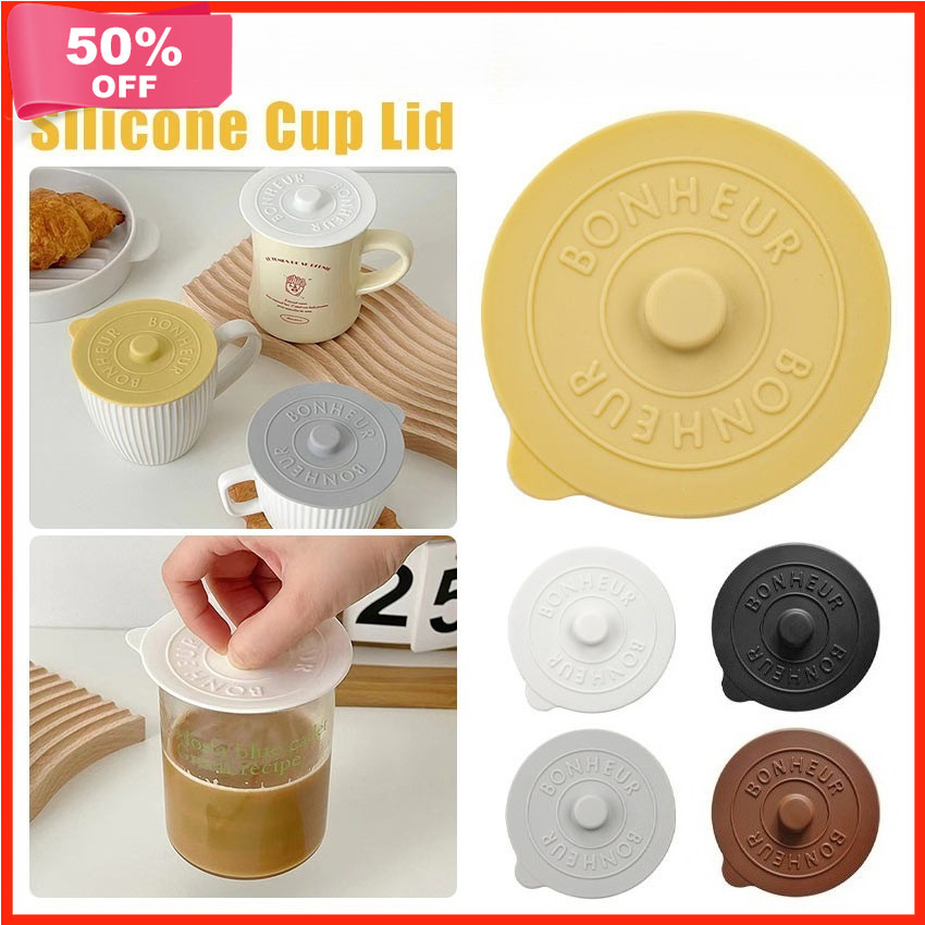 Silicone Cup Lids Cover Creative Simple Color Silicone Lid Dust Cup ...