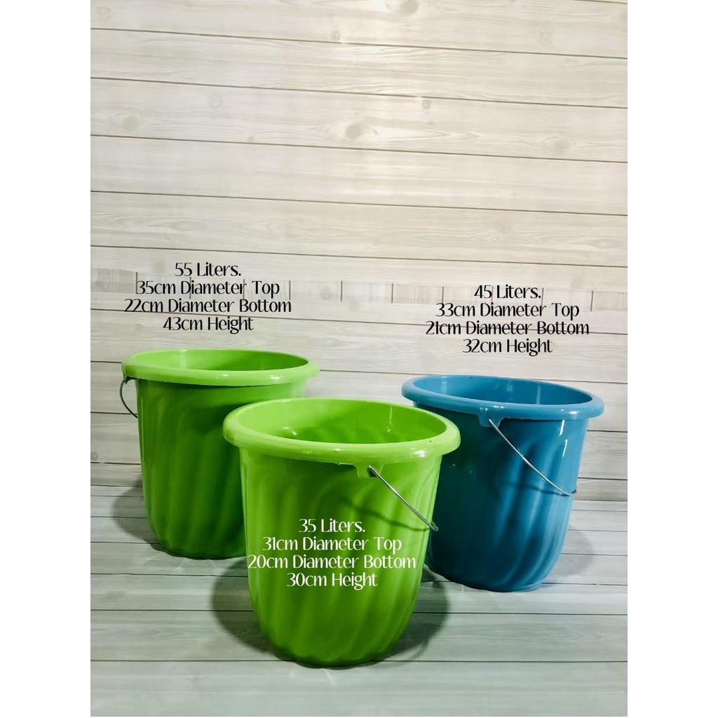 CANDY COLOR PAIL BODY WITH STAINLESS STEEL HANDLE | Shopee Philippines