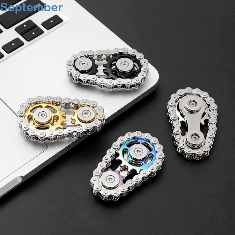SEPTEMBERHL Fidget Spinner, Gyroscope Chains Gear Hand Spinner Chain ...