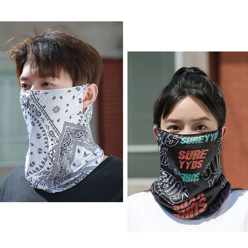 Summer Sunscreen Mask Men Women Hanging Ear Style Face Anti-Ultraviolet ...