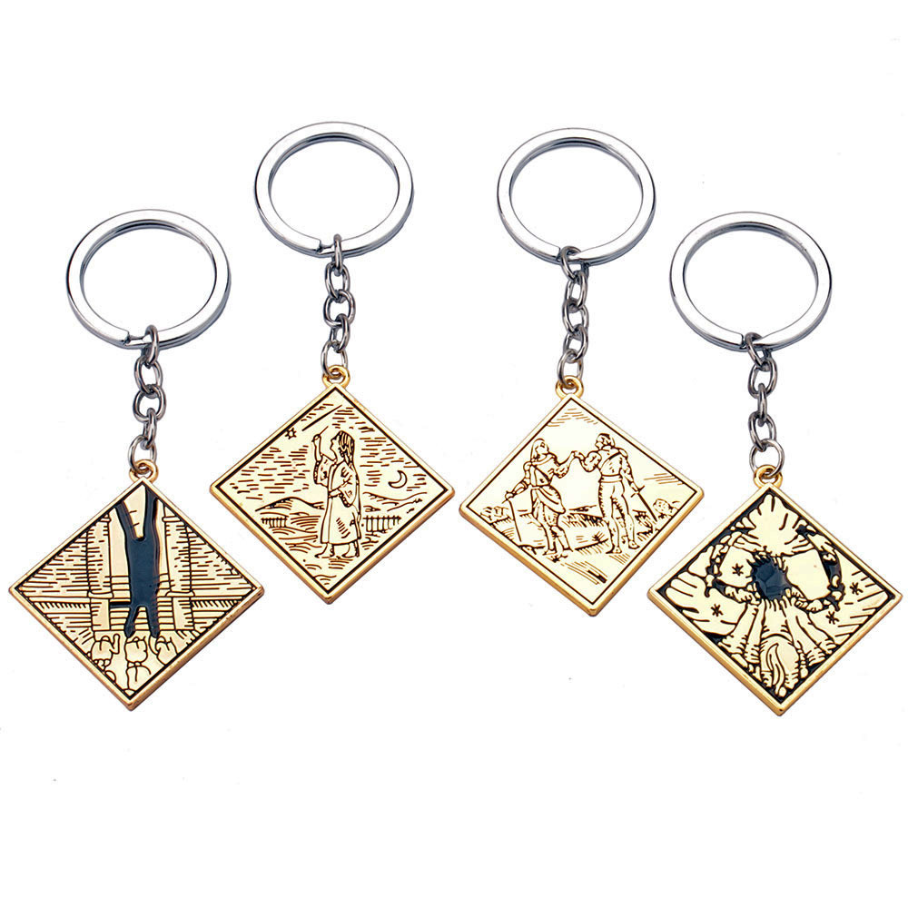 ELDEN RING Keychain Amulet Prosthetic Swordsman Pendant Keyring Game ...