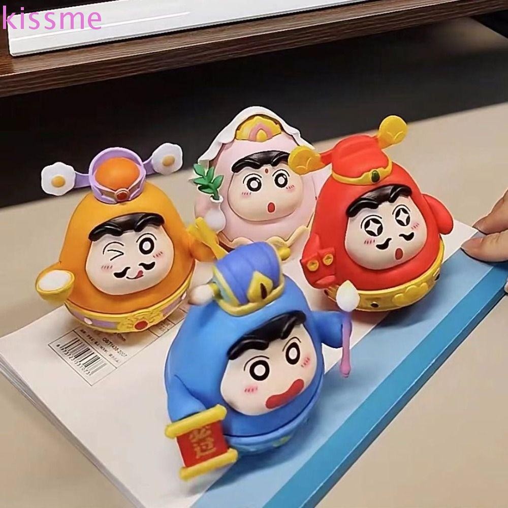KISSME Crayon Shin-chan Model Doll, PVC Mascot God of Wealth Action ...