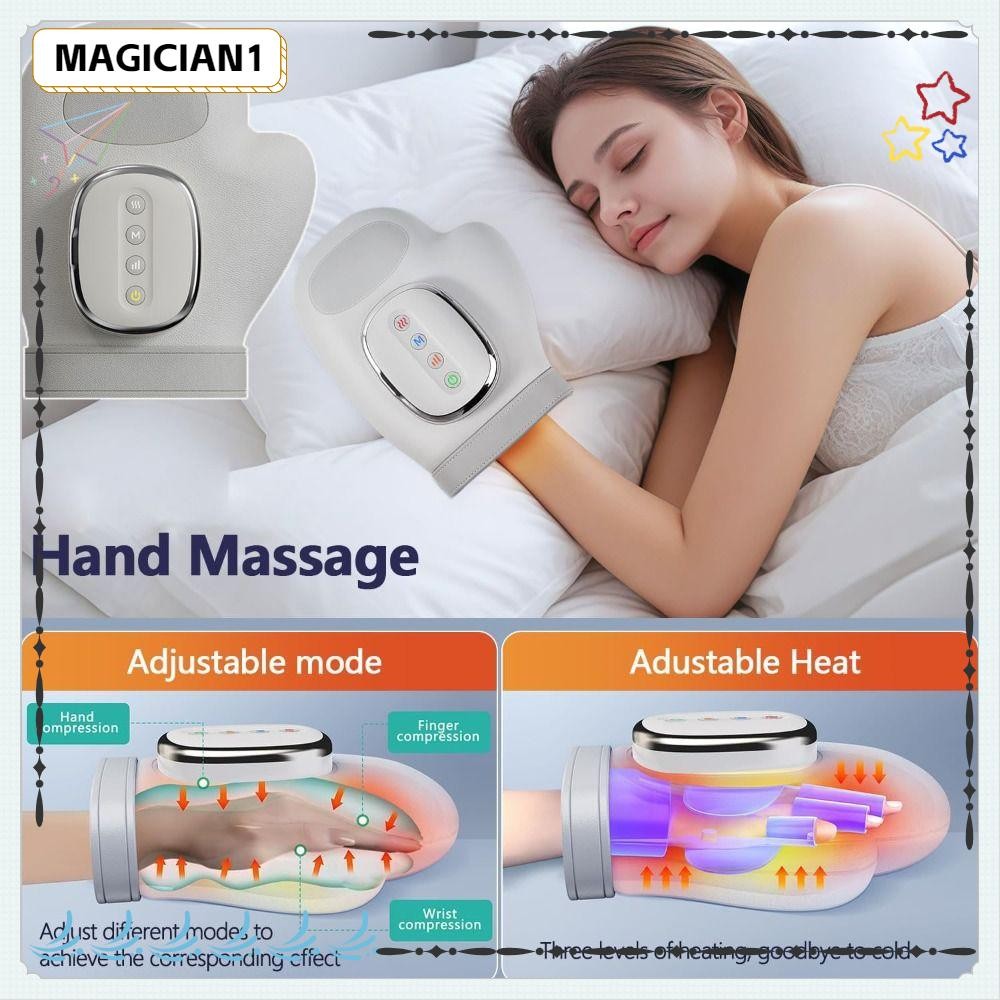 MAGICIANPH Hand Massager, with Heat and Compression Compression Hand ...