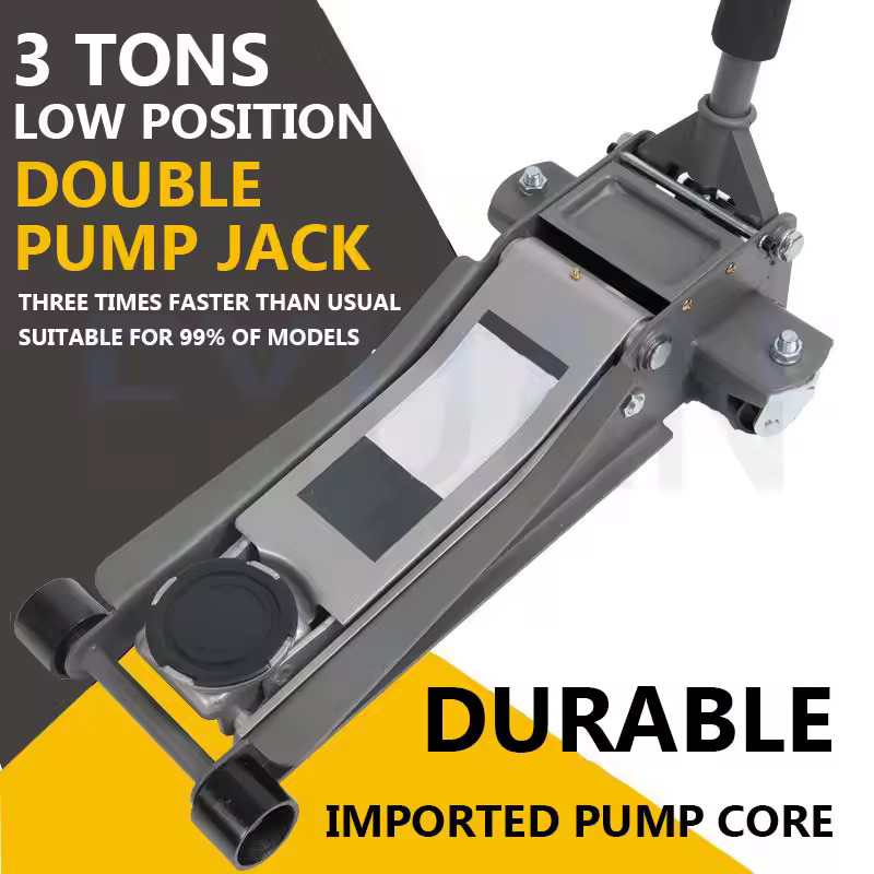 2.5T Horizontal Hydraulic Jack Small Car Tire Changing Small Cargo Auto ...