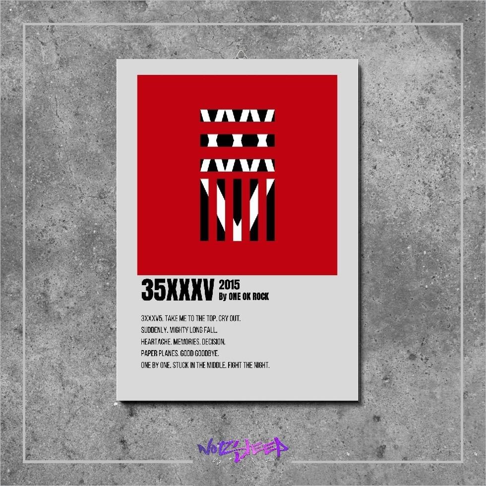 Wooden Poster Wooden Frameless Poster Cover Music Album 35XXXV ONE OK ...