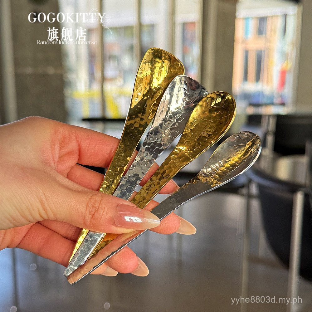 GOGO Hammered Spoon|Advanced Sense|Japanese Style304Stainless Steel ...