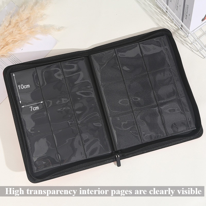 High quality 9-Pocket Card Zipper Album Binder -360 card side pocket ...