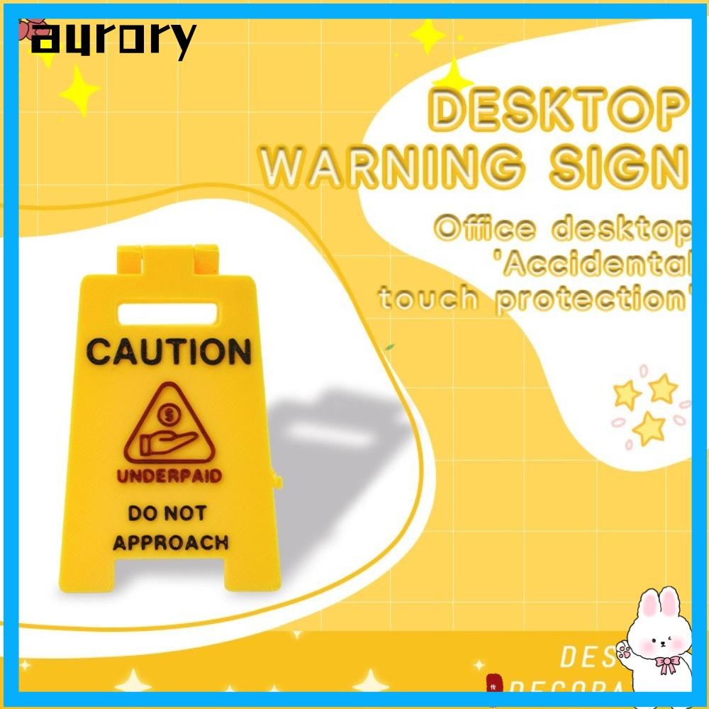 AURORY Desk Warning Sign, Funny Design Do Not Approach Desk Caution ...