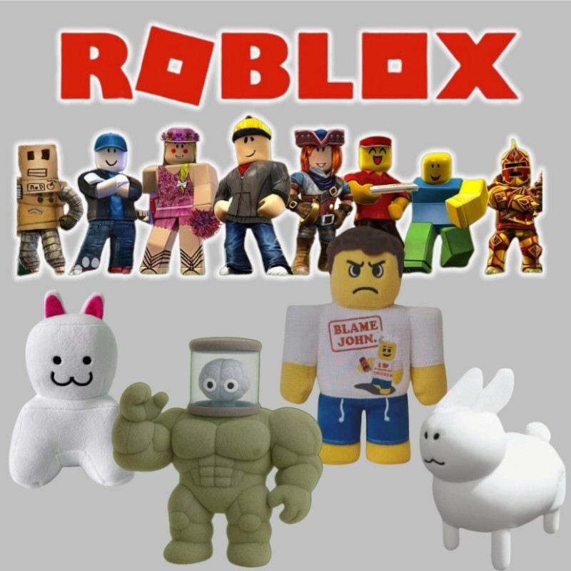 PLUS Roblox Plushie Roblox Classic Kitty Plush Toys Forsaken C00lkidd ...