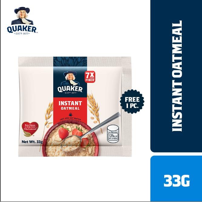 Quaker Instant Oats 33g FG | Shopee Philippines