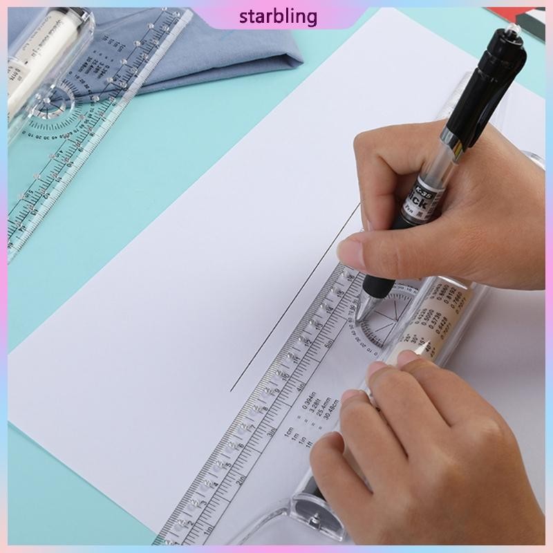 Star 15 30cm Roll Ruler Parallel Ruler Universal Foot Chiban Angle ...