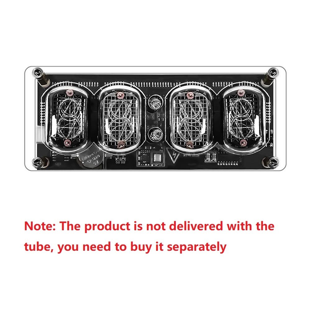 LED Lamp Tube Clock IN12 Nixie Clock Glow Tube Clock Diy Retro Clock ...