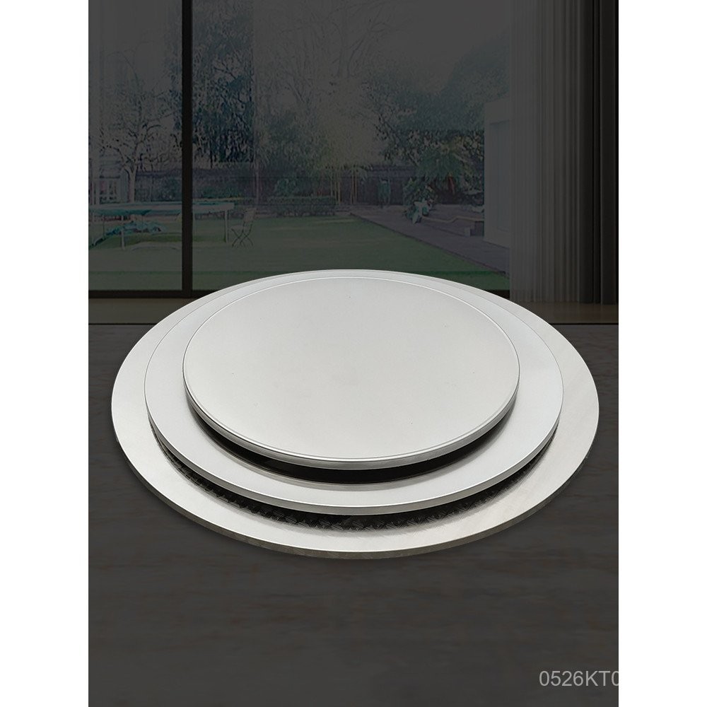 A9L Hotel Round Tabletop Home Stainless Steel Single Panel Metal Dining ...
