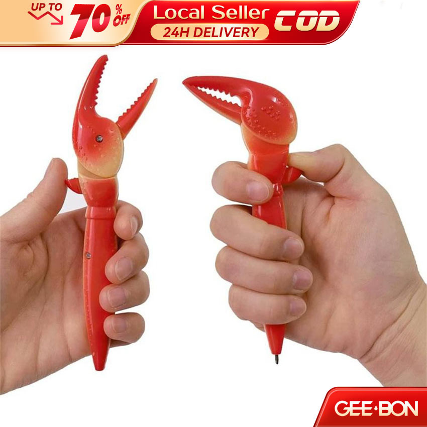 GEEBON Creative Crab Ball Pen 0.5mm Lobster Claw Ballpoint Pens ...
