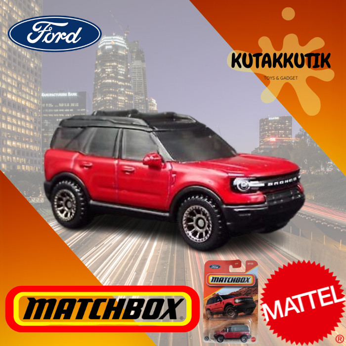 MERAH Jeep Car Matchbox 2022 Ford Bronco Sport Red Ford Edition ...