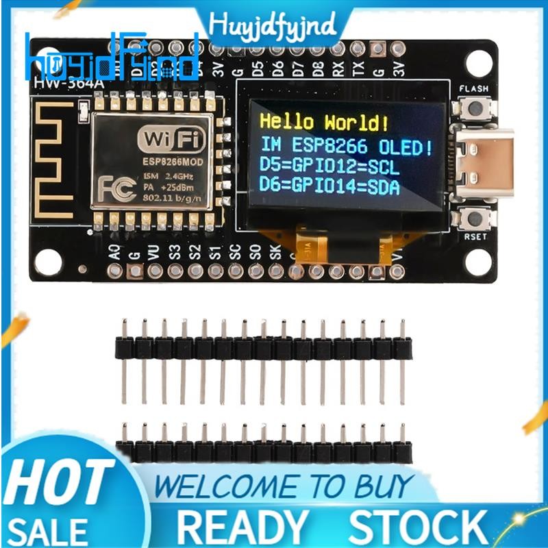 Nodemcu ESP8266 Development Board Serial Wifi Module CH340G with 0.96 OLED Screen for ...