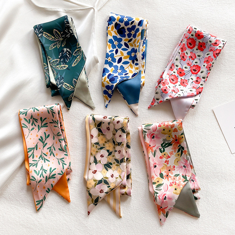 scarf for women shawl elegant twilly scarf for bags handle Silk scarves ...