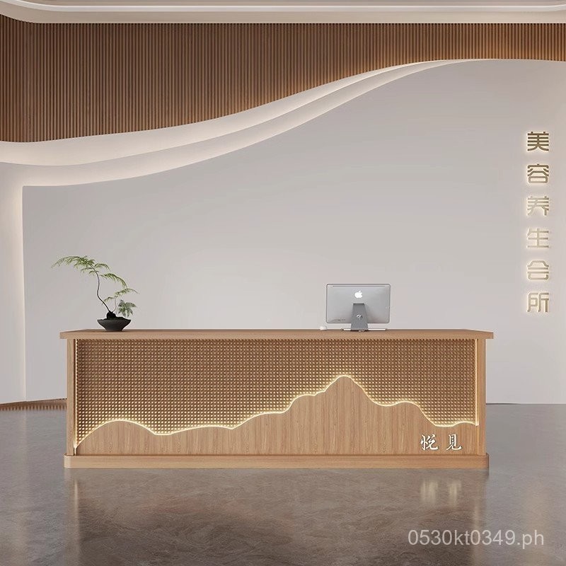 Wabi-Sabi Style Hotel Club Reception Foot Bath Reception Desk Ear ...