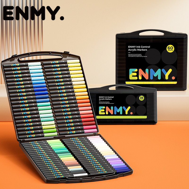 ENMY Blackbox Markers 20-80 colors Direct Liquid Acrylic Markers ...