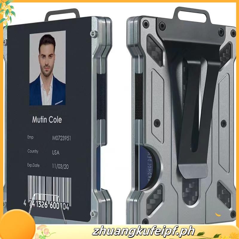 New Aluminum Alloy Card Package Transparent Badge RFID Metal Wallet ...