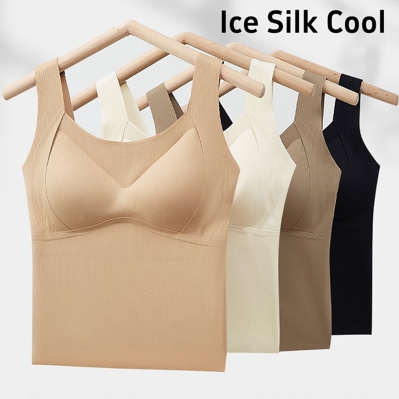 Padded Camisole Top for Women with Wide Straps, Lifts and Prevents ...