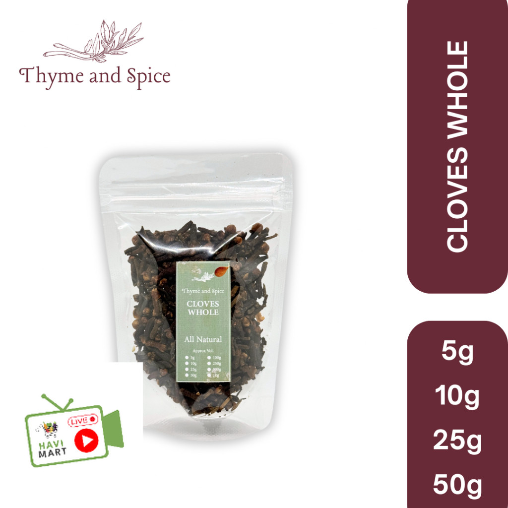 [ZIP LOCK] Cloves Rosemary Cinnamon Sticks Paco Mismar India 25G 50G ...