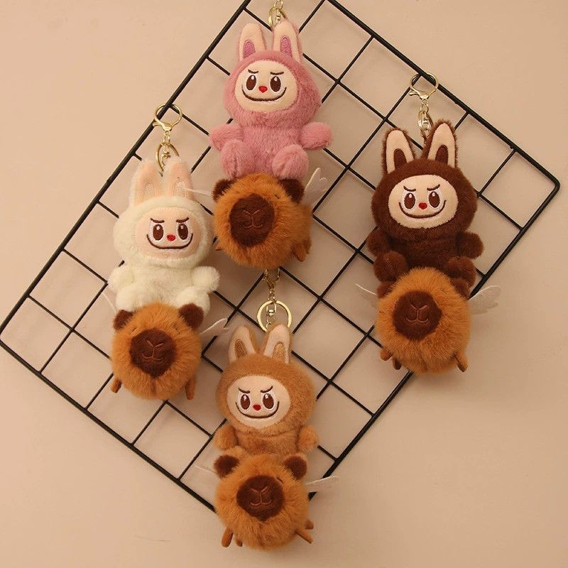 Niche cartoon Labubu Capybara pendant Plush Doll Cute Doll pendant ...