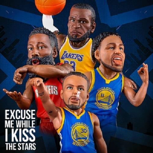 NBA Super Star Mini LeBron James Stephen Curry James Harden and Klay ...