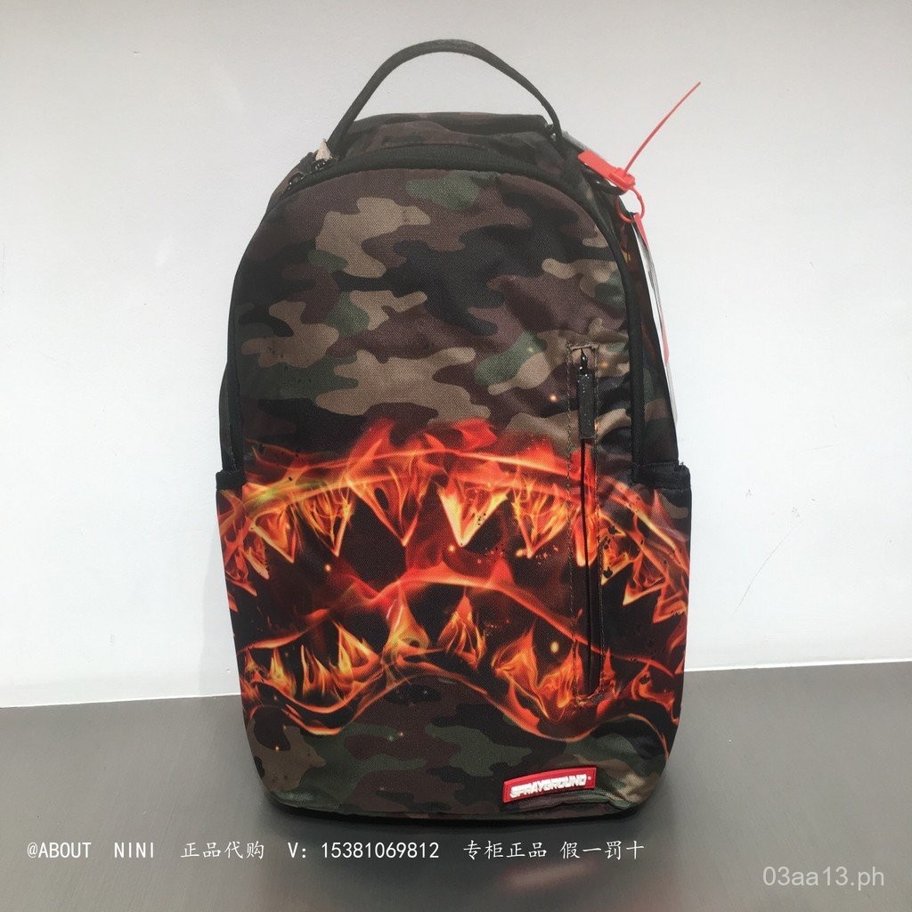 Sprayground Domestic Counter Purchase Agency Flame Camouflage Print ...